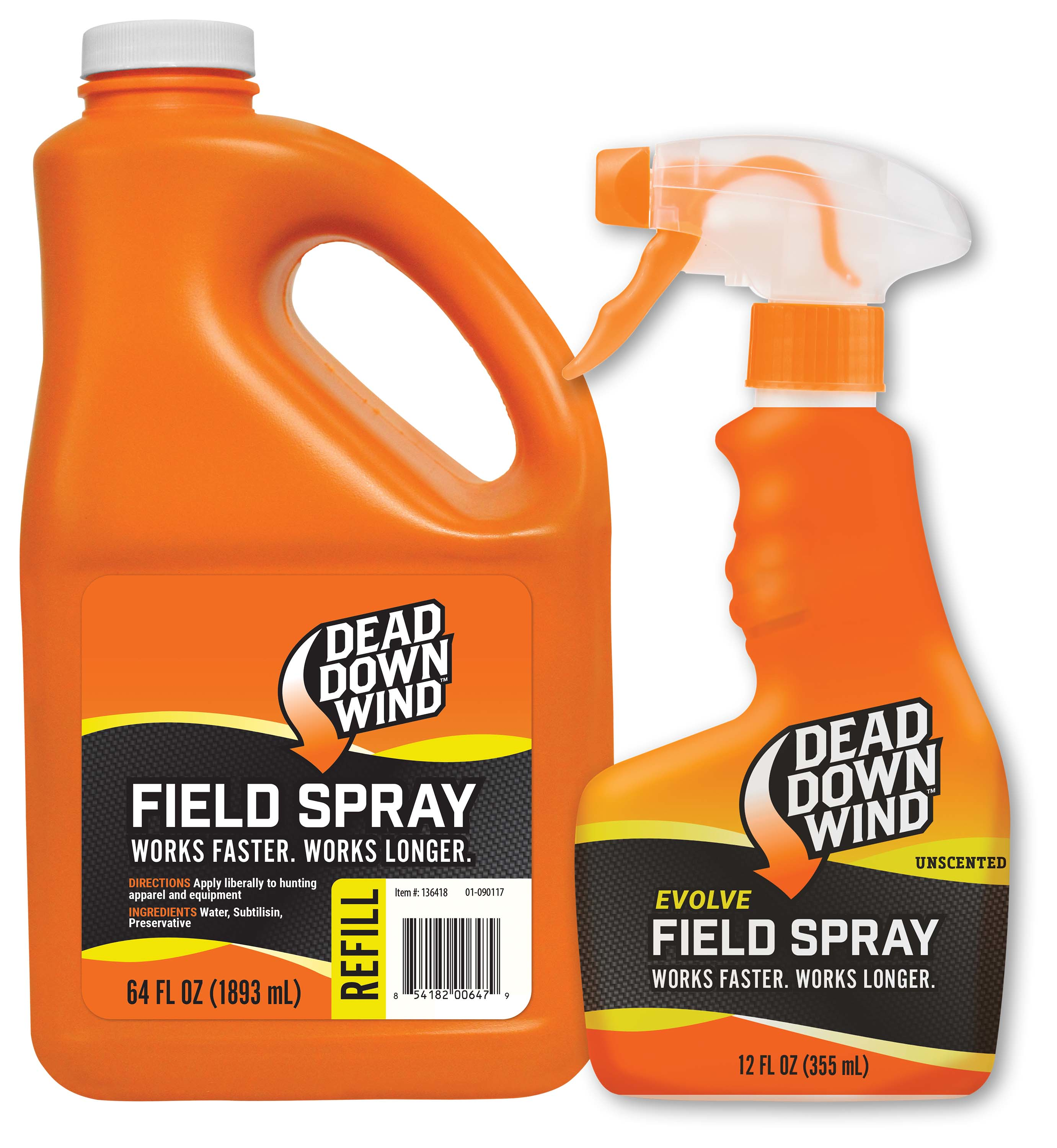Dead Down Wind Evolve 3D+ Field Spray Combo - 12 oz/64 oz - Unscented ...